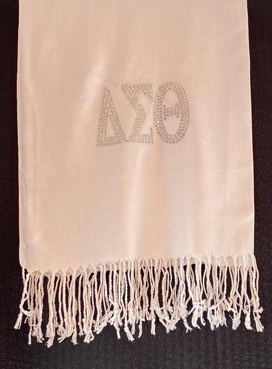 Delta Sigma Theta White Pashmina Scarf – UnderNeathItAlll